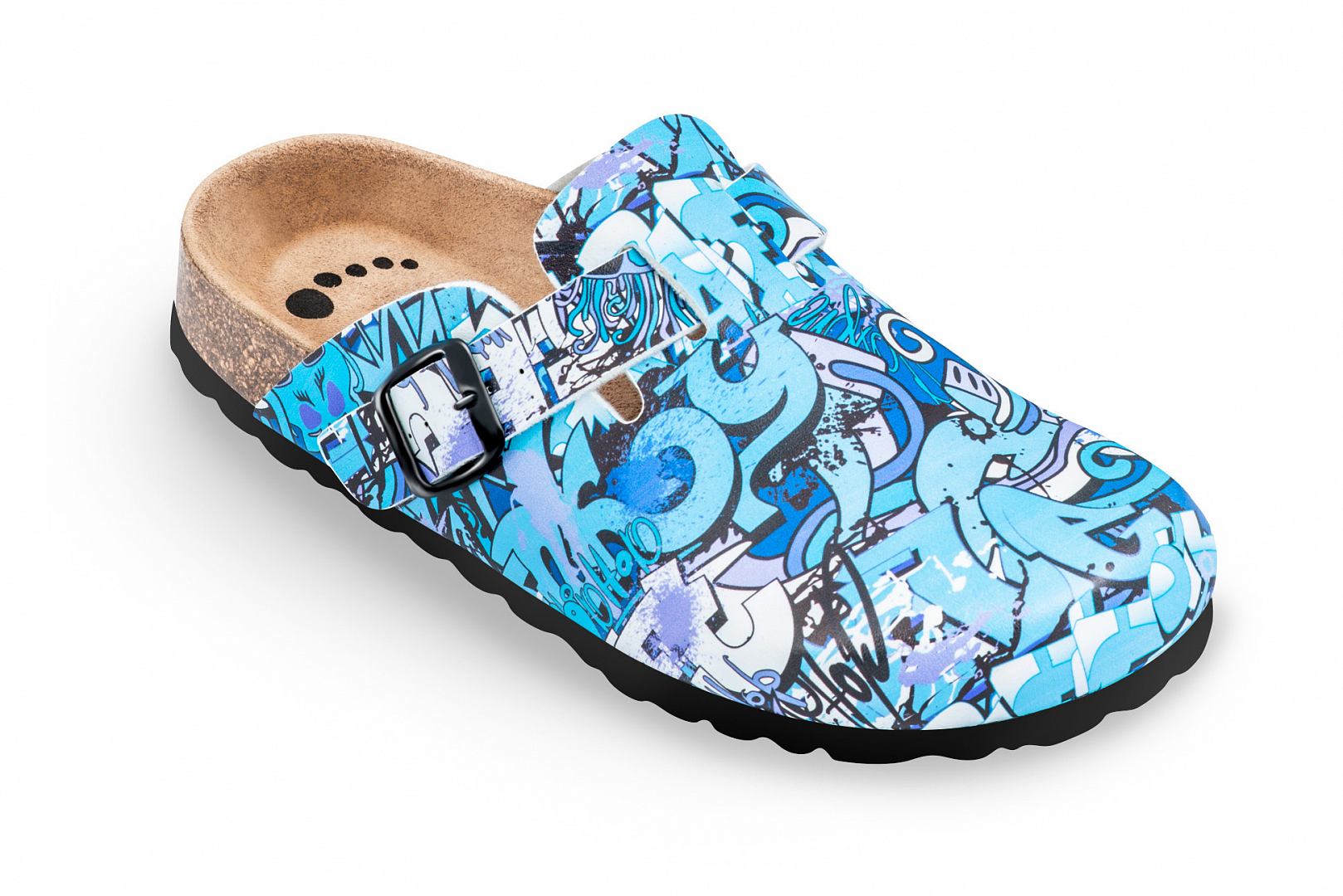 Obuv zdravotní FORcare 102042 modrá potisk graffiti | FORcare ...